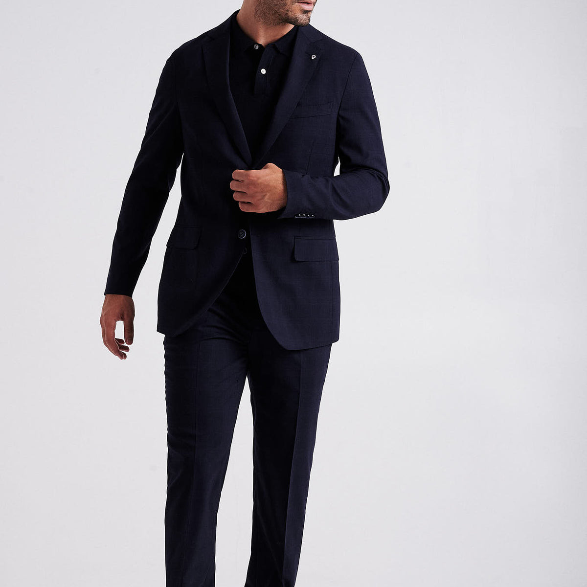 Slim fit wool stretch suit – Sacoor Brothers